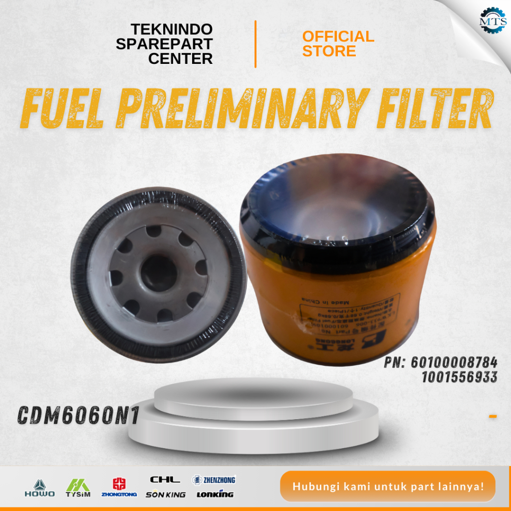 Jual Fuel Preliminary Filter | P/N 60100008784 | Type Model: CDM6060N ...