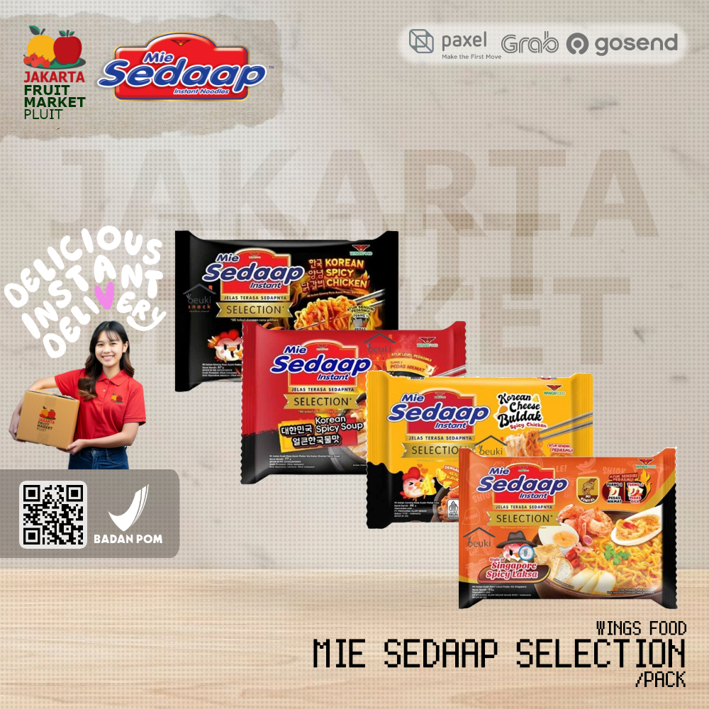 Jual MIE SEDAAP SELECTION INSTANT NOODLE ALL variant / korean spicy ...