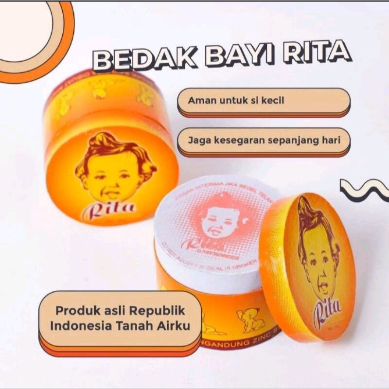Jual RITA Bedak Bayi Tabur | RITA BABY POWDER • 125g | Shopee Indonesia