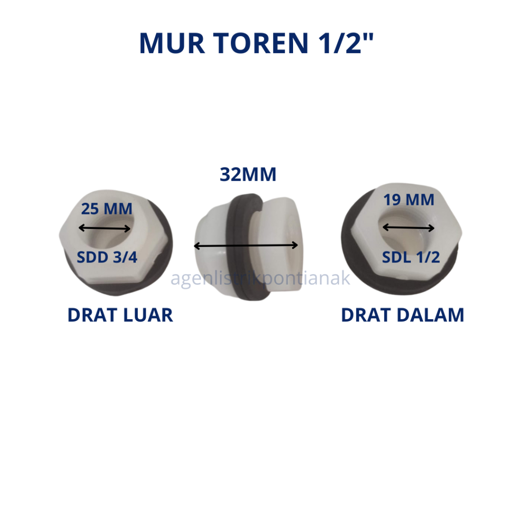 Jual Mur Toren Mur Tandon Drat Toren Vlok shock Tangki Air Ring Verlop ...