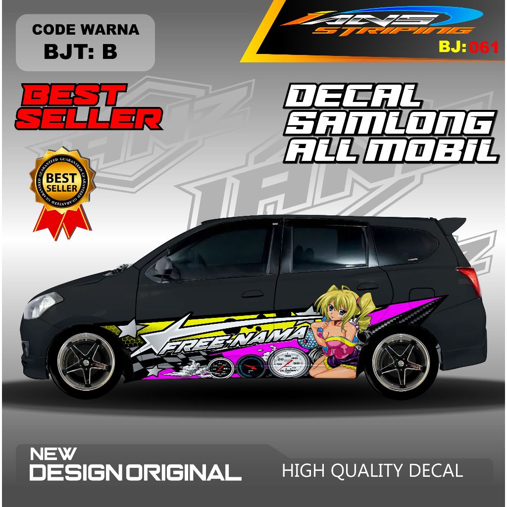Jual BJT061-LIVERY MOBIL SAMLONG VIRAL MODEL CUMI DARAT TURBO SIESEL ...