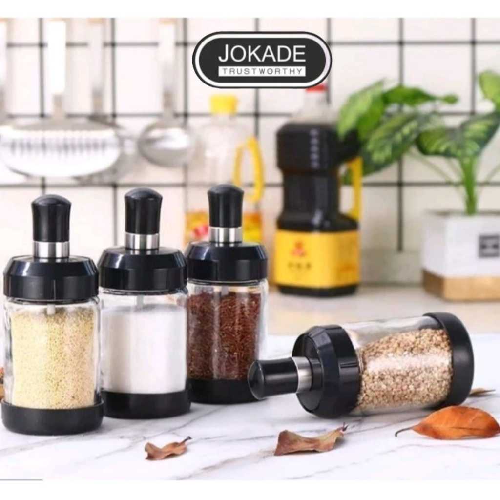 Jual Botol bumbu kaca serbaguna botol dapur mini toples bumbu dapur ...