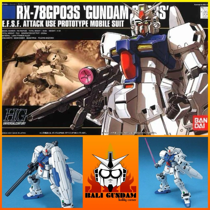 Jual HG 1/144 RX-78GP03S GUNDAM GP03 DENDROBIUM STAMEN Bali Gundam Hobby Corner Bandai Original ...