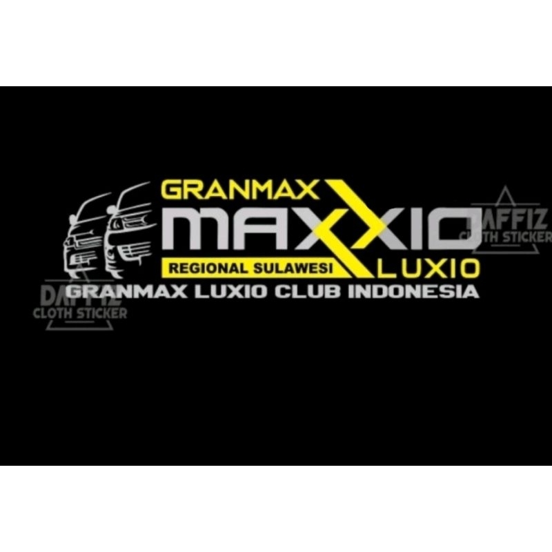 Jual Stiker Cutting Granmax Maxxio Luxio 70cmx20cm custom. | Shopee ...