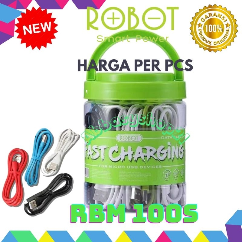 Jual Kabel Data Robot 2A RBM100S Data Cable Micro USB 100cm/Macaron new | Shopee Indonesia
