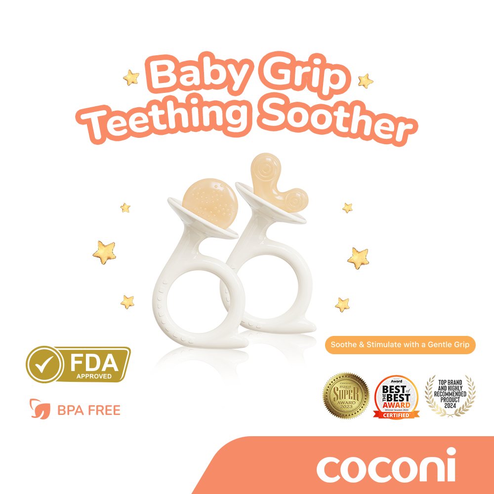 Jual COCONI Babygrip Teething Soother Teether | Mainan Gigitan Bayi BPA ...
