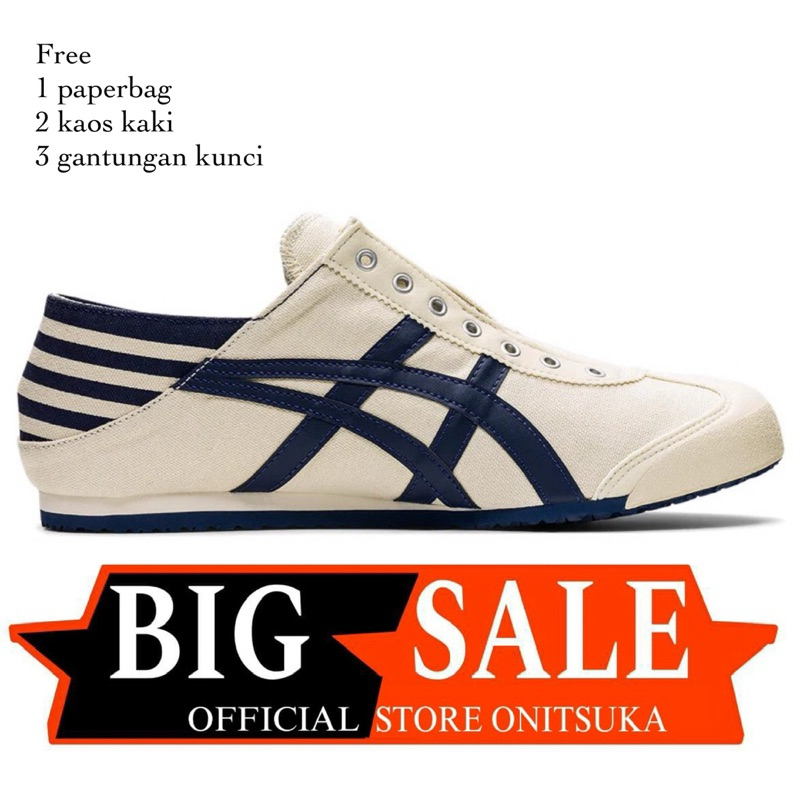 Jual Sepatu Onitsuka Tiger rejk Mexico 66 Slip On paraty cream( proa & wanita) | Shopee Indonesia