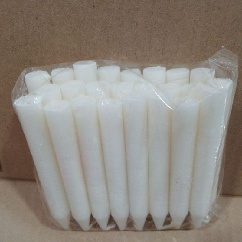 Jual LILIN PUTIH PILLAR BATANGAN 1 pack isi 16pcs | Shopee Indonesia