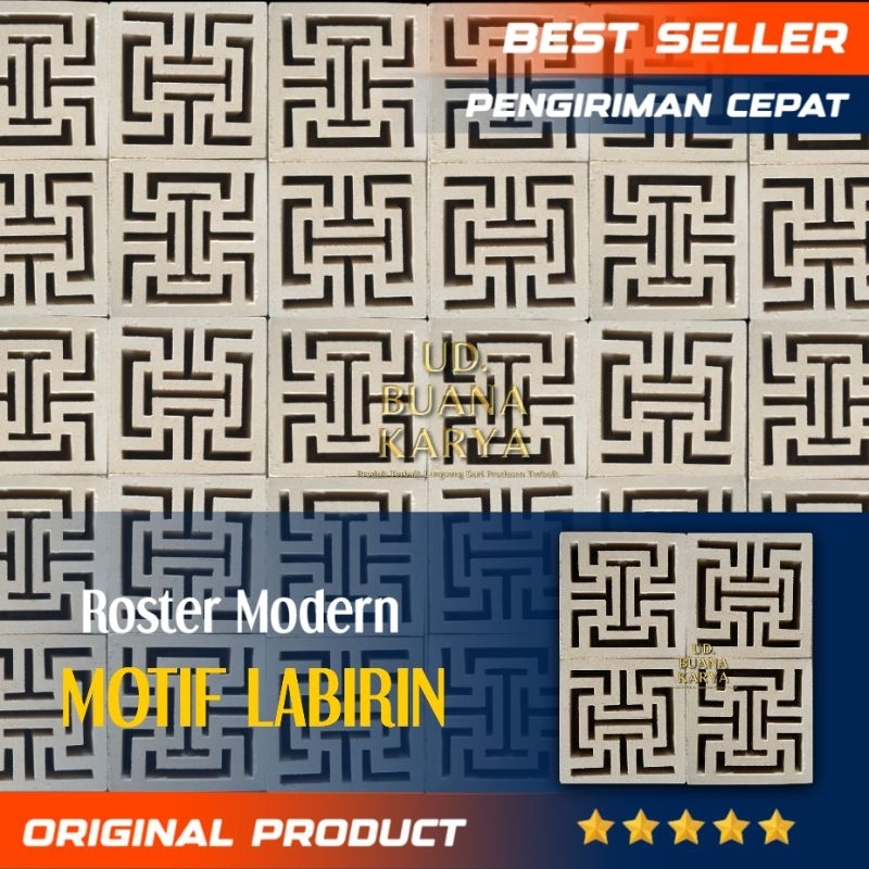 Jual Roster Motif Labirin, Roster Beton Minimalis , Variasi Pagar ...