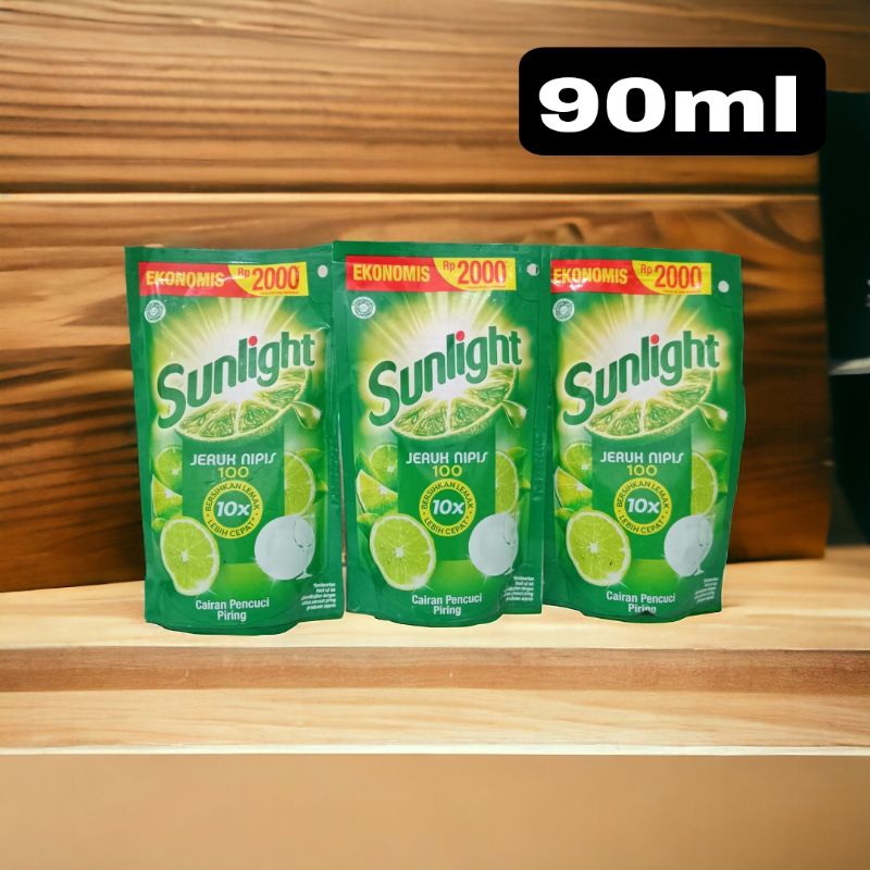 Jual SUNLIGHT LIME POUCH 90 ML SUNLIGHT 2000×3 PCS | Shopee Indonesia