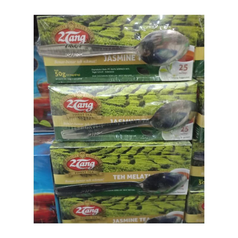 Jual TEH 2 TANG MELATI ISI 25 PCS FREE SENDOK SELAMA PERSEDIAAN MASIH ...