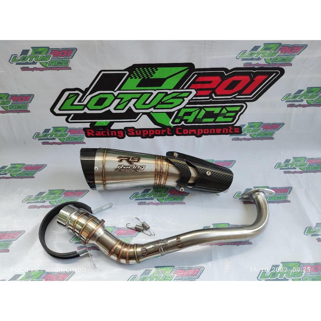 Jual exhaust r9 h2 ss canister pipe 1 set for ego s ego v1 v2 zoomer ...