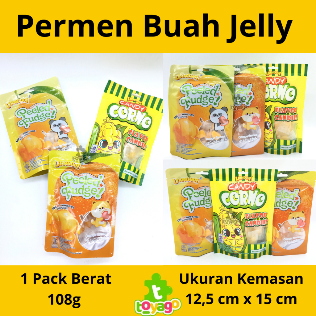 Jual [Halal] Lianggui Permen Buah Jelly Kupas/Peeled Fudge 3 Rasa 108gr ...