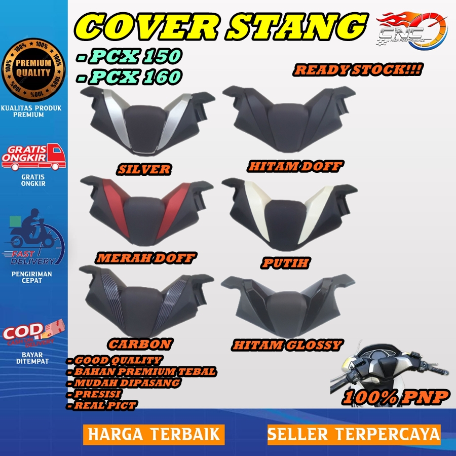 Jual COVER STANG PCX HANDLE BAR TUTUP STANG CBU ABS CBS MOTOR HONDA PCX 160 KARBON CARBON PNP ...