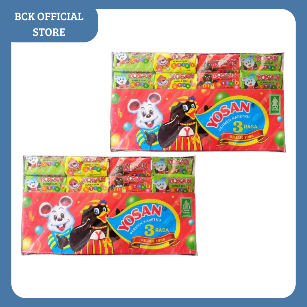 Jual Yosan Permen Karet 3 Rasa 120gr (1pack) | Shopee Indonesia