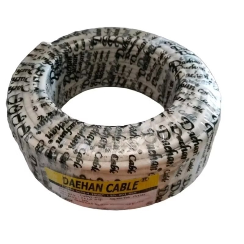 Jual KABEL LISTRIK NYM 2X1,5 (25M) 300/500 VOLT DAEHAN KABLE TEMBAGA ...