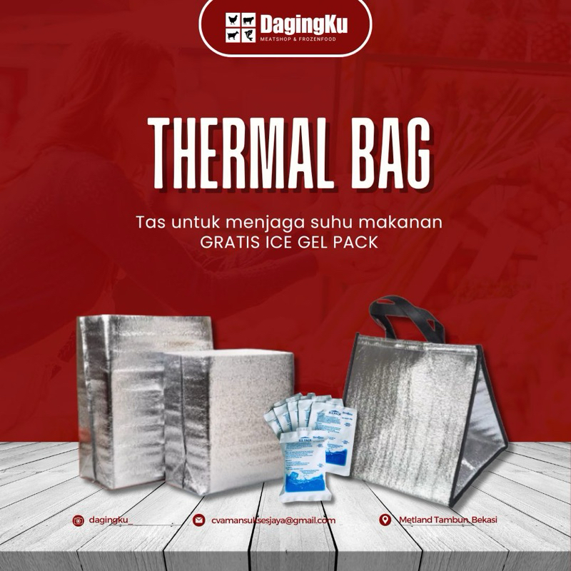Jual Insulated Thermal Pack Cooler Bag Tote Bag Lunch Box/Bag Pouch ...