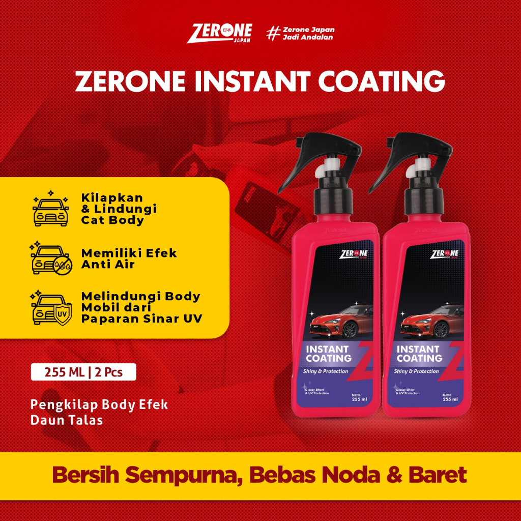Jual Zerone Instant Coating | Pengkilap Body Mobil Kinclong Efek Daun ...