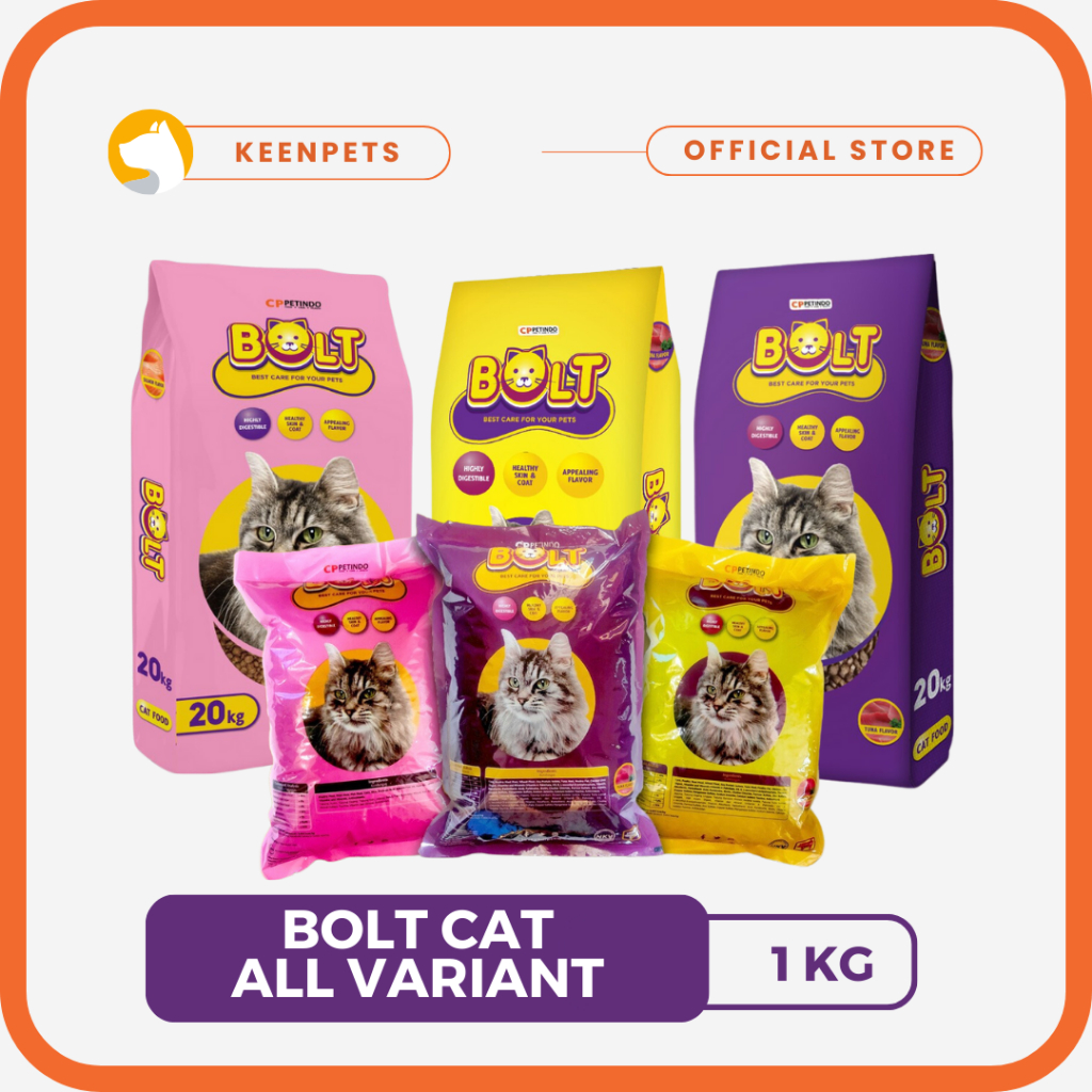 Jual BOLT Cat Adult 800 GR Salmon Tuna Ikan Donat Segitiga Makanan ...
