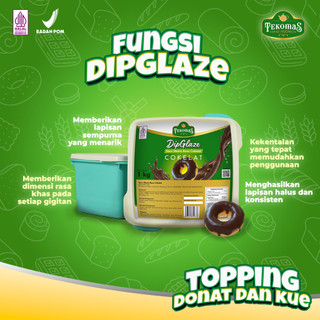 Jual TEKOMAS - Dip Glaze Rasa Coklat/Cokelat 1 Kg ECO Topping Donut ...