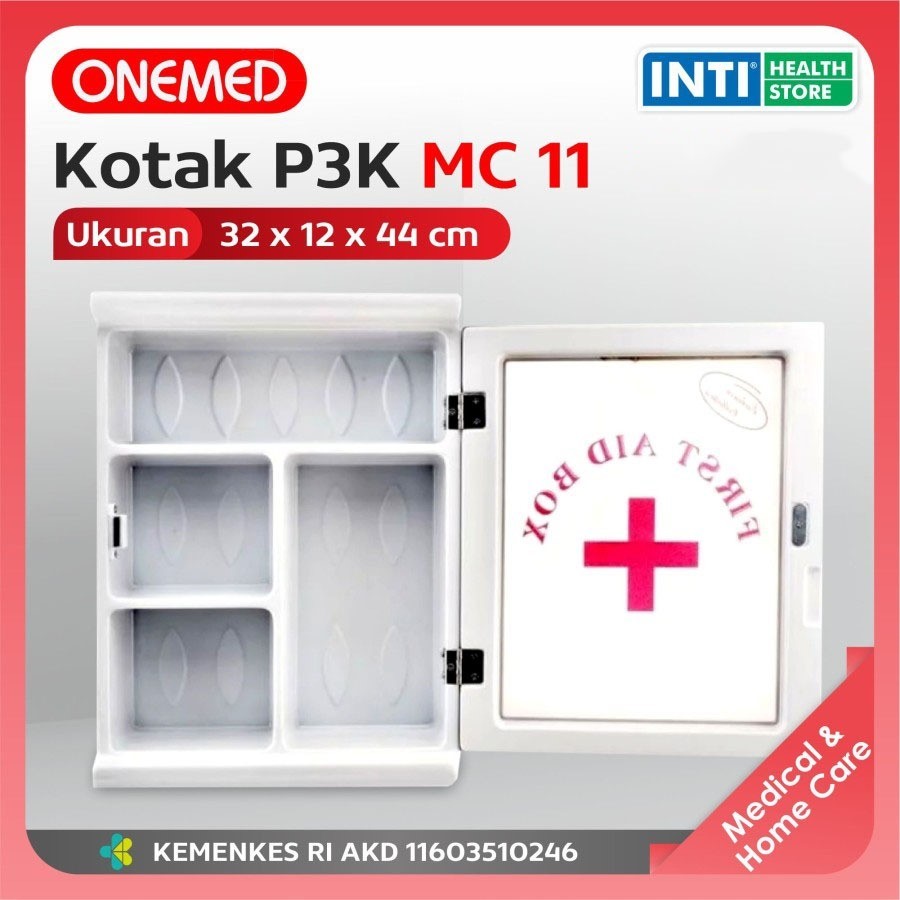 Jual Kotak P3K OneMed MC11 | Kotak Penyimpanan P3K / Obat Obatan | Shopee Indonesia