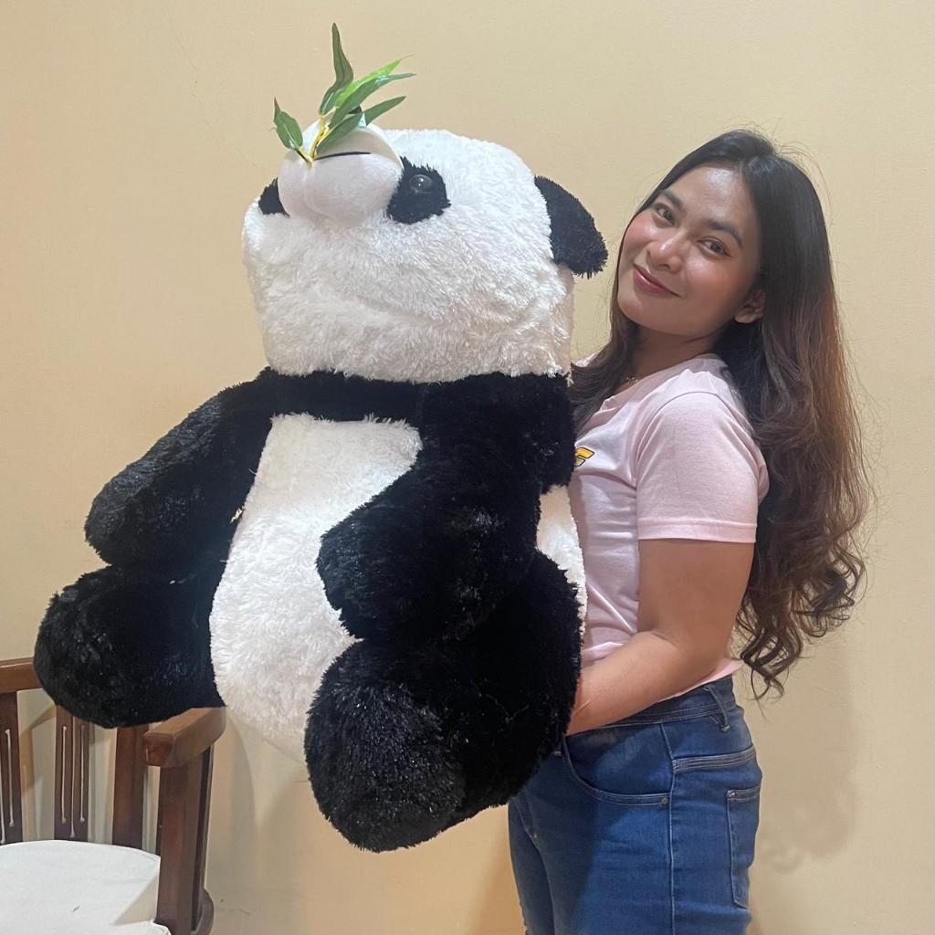 Jual Boneka panda duduk jumbo panda duduk ukuran jumbo 65cm | Shopee ...