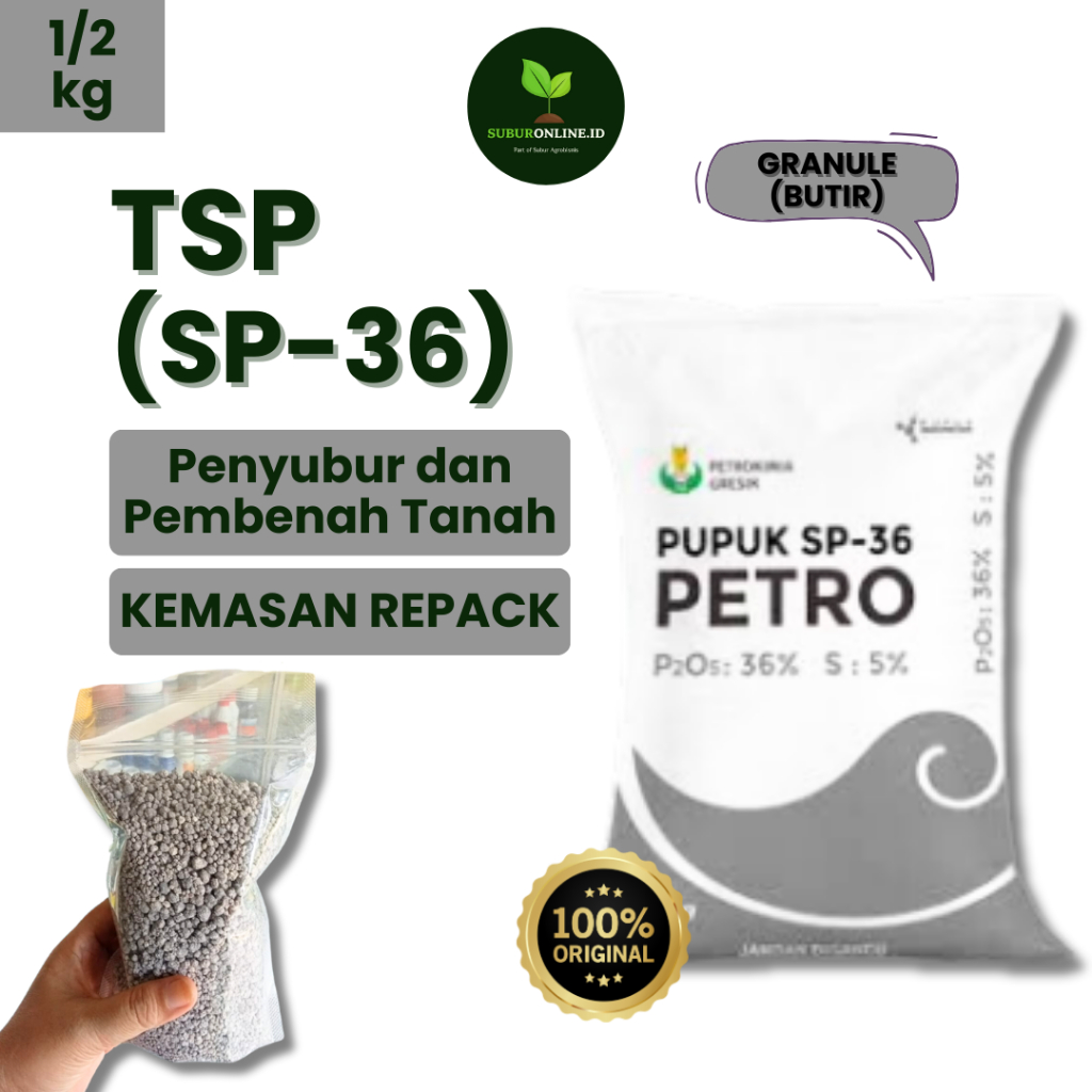Jual Pupuk TSP (SP-36) Kemasan Repack 500 gr | Shopee Indonesia