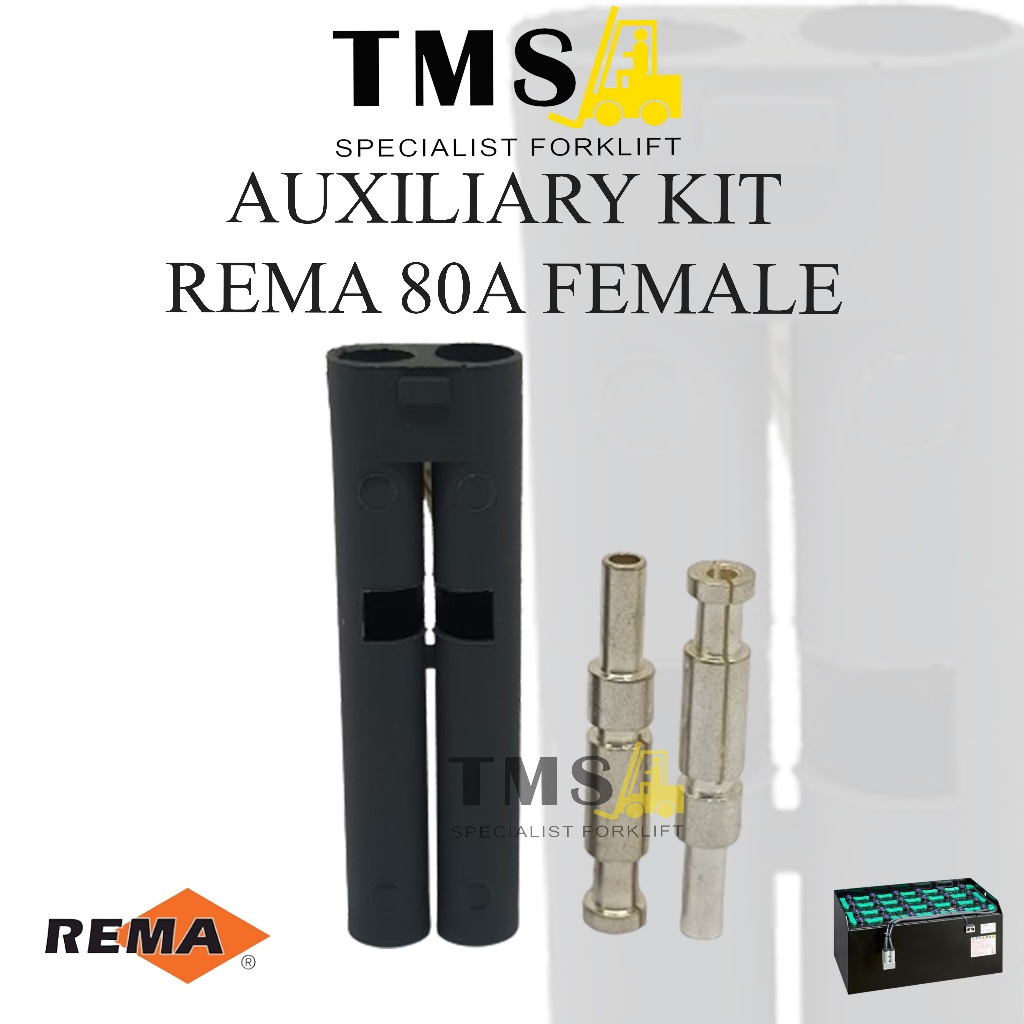 Jual Rema Auxiliary Socket Plug Contacts Kit Female 80A Forklift ...