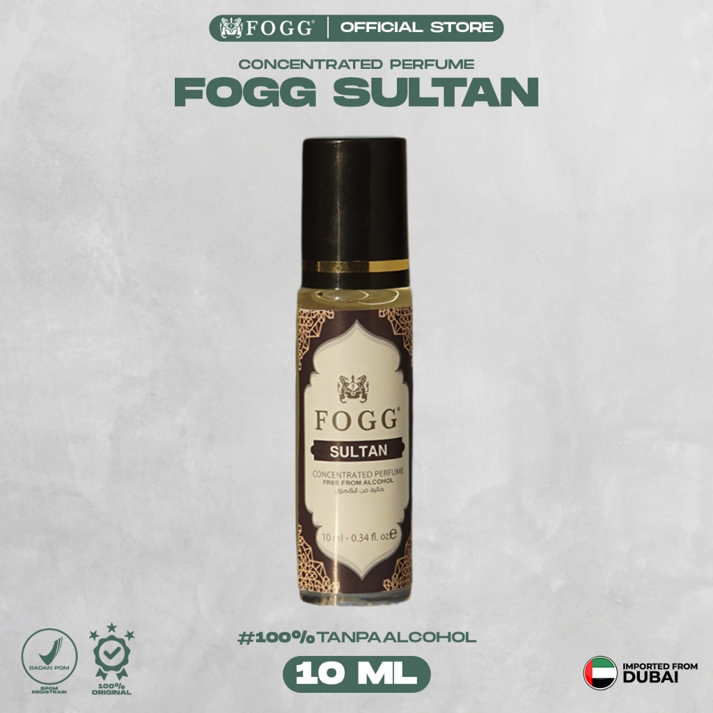 Jual Fogg Attar Concentrated Perfume Non Alkohol Sultan 10ml | Shopee ...