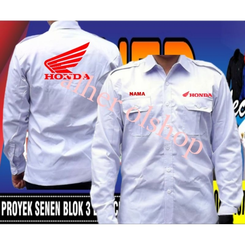 Jual kemeja Honda baju Honda seragam Honda Pdh Honda kemeja kerja Honda ...