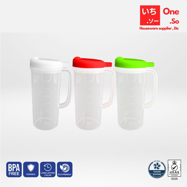 Jual GELAS PITCHER UKUR JUNO 500 ML & 800ML DELUXE / BOTOL GELAS UKUR ...