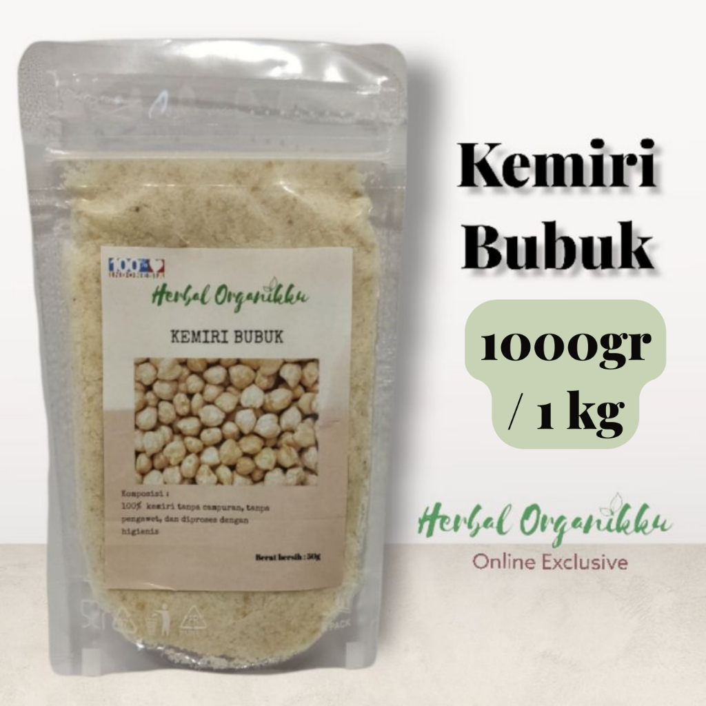 Jual Kemiri Bubuk / Utuh Murni 500 & 1000gr(1kg) | Candlenut Powder ...