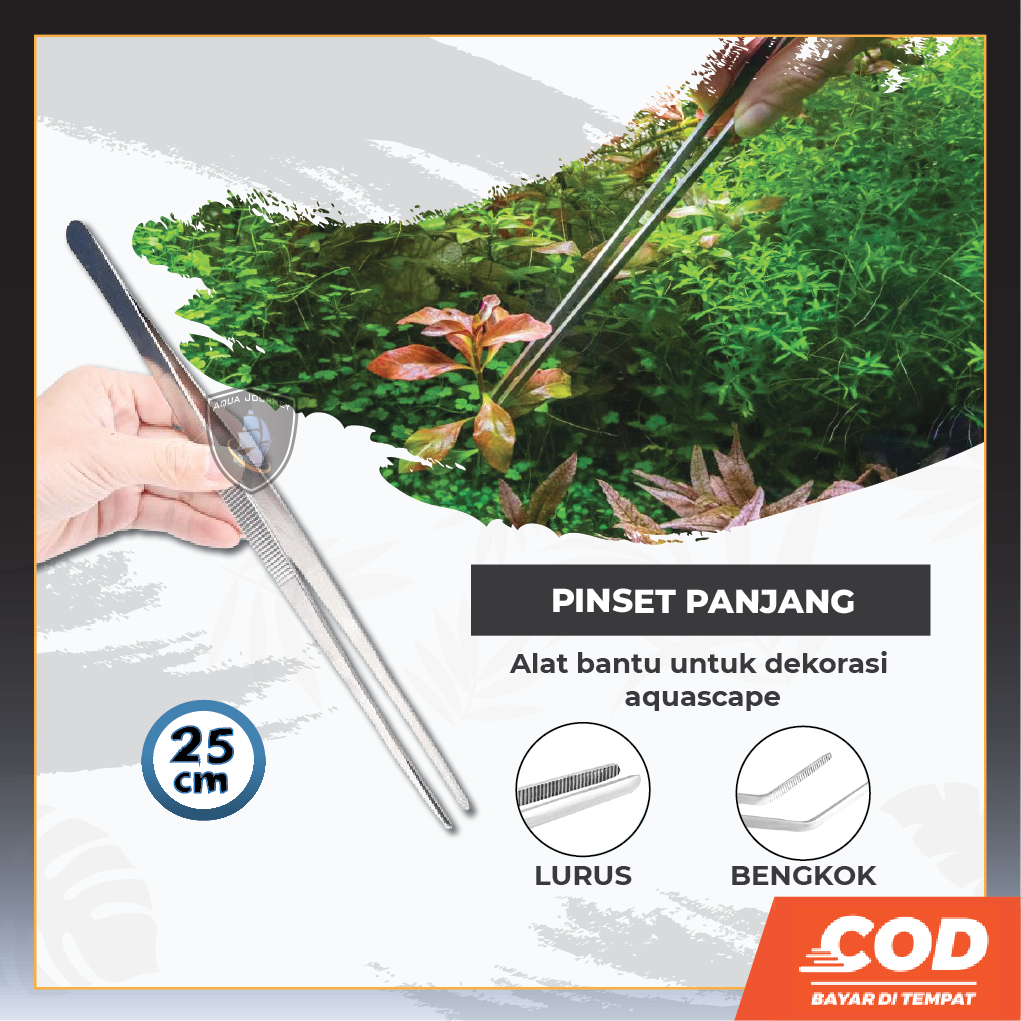 Jual Pinset 25cm Panjang Aquacape Aquarium Alat Capit Pakan Ikan Reptil ...