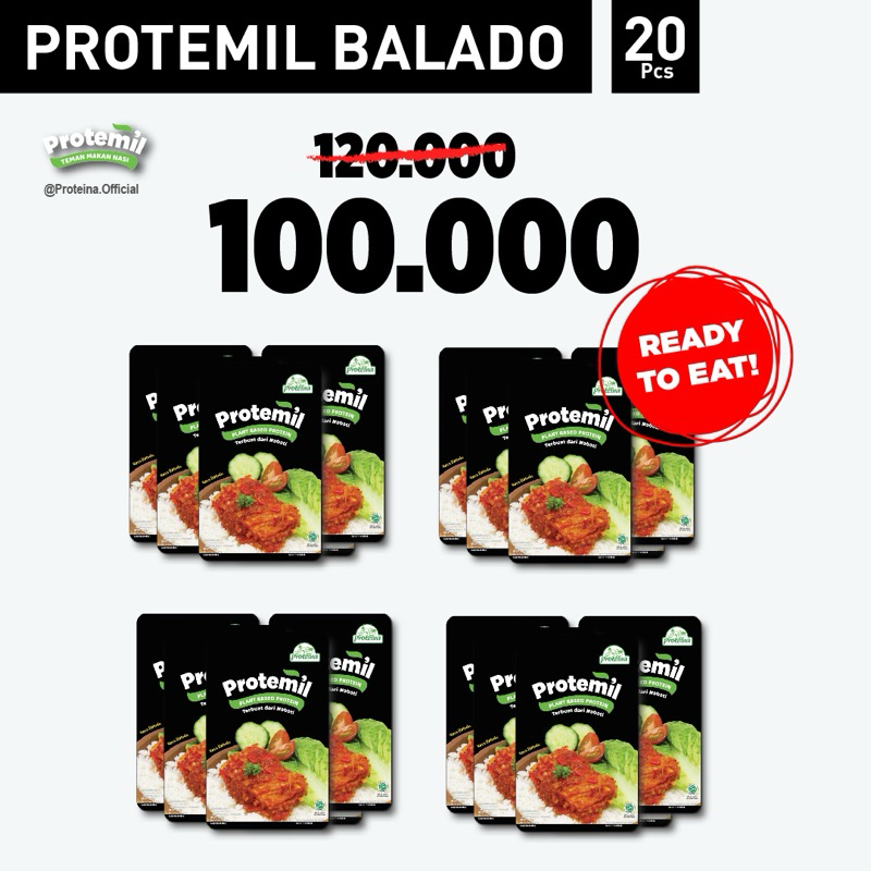 Jual Protemil Balado 20pcs / Makanan Instan / Siap Makan | Shopee Indonesia