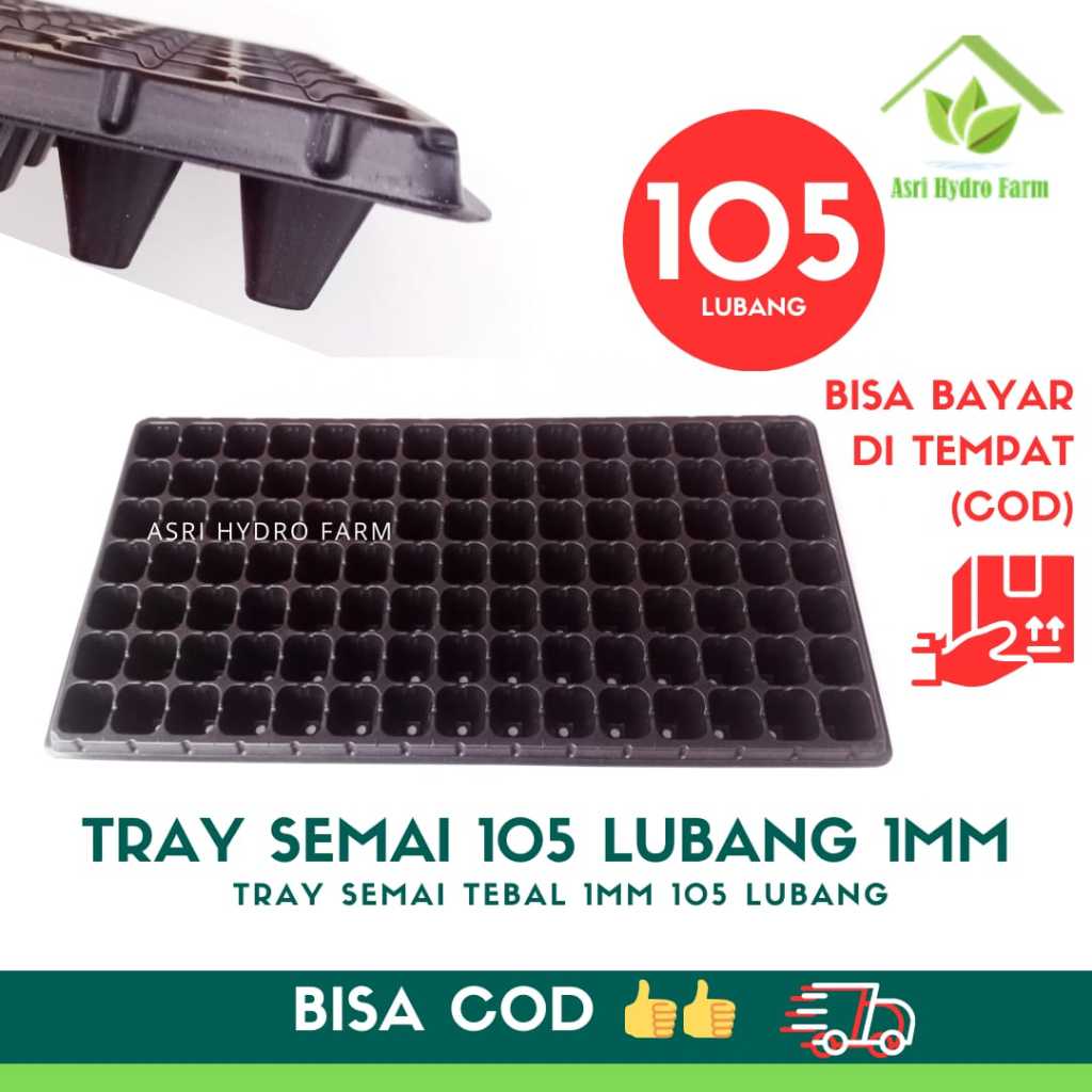 Jual Tray Semai 105 Lubang Traypot Pot Bibit Biji Wadah Nampan ...