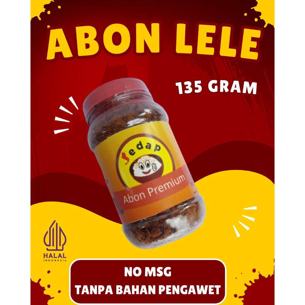 Jual sedap bakat abon ikan lele 135 gram | Shopee Indonesia