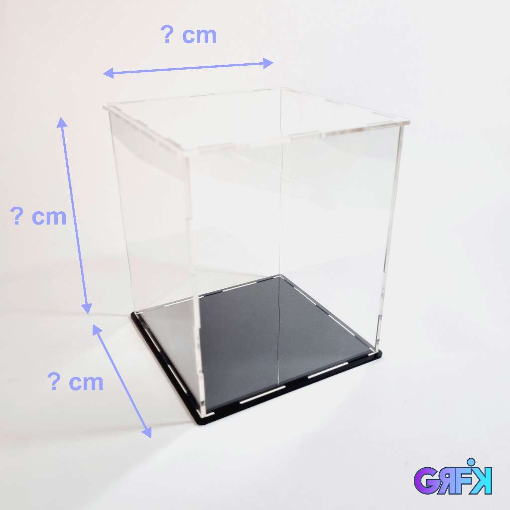 Jual Box acrylic/akrilik knockdown (BONGKAR PASANG) custom ukuran (top ...