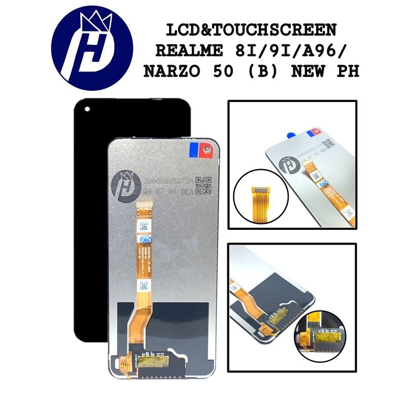 Jual LCD TOUCHSCREEN PULAU HP REALME 8I 9I A96 BLACK | Shopee Indonesia