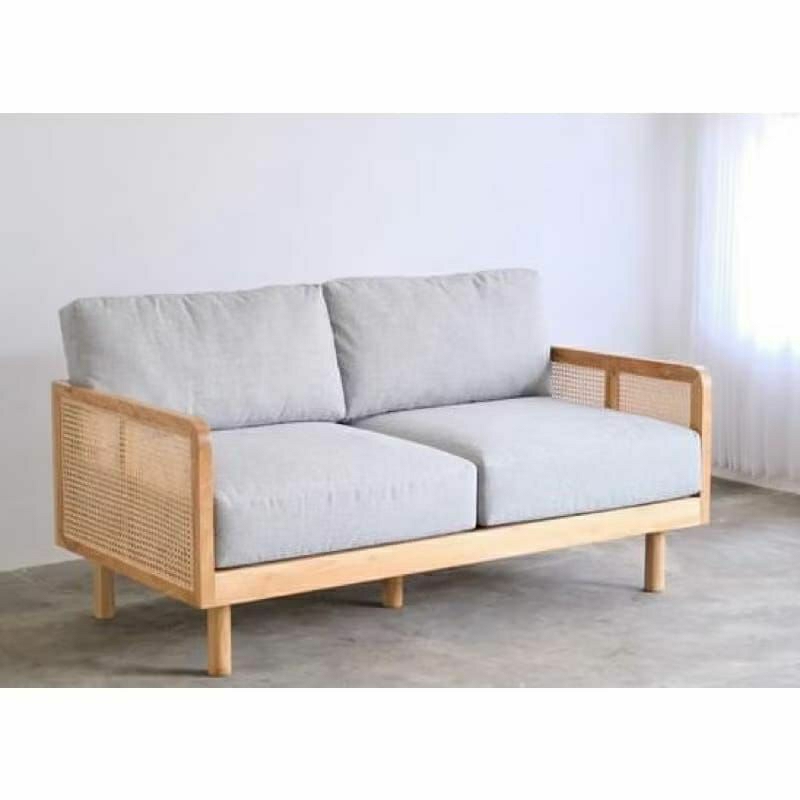 Jual Sofa kayu jati anyaman rotan minimalis klasik Japanese style sofa ...