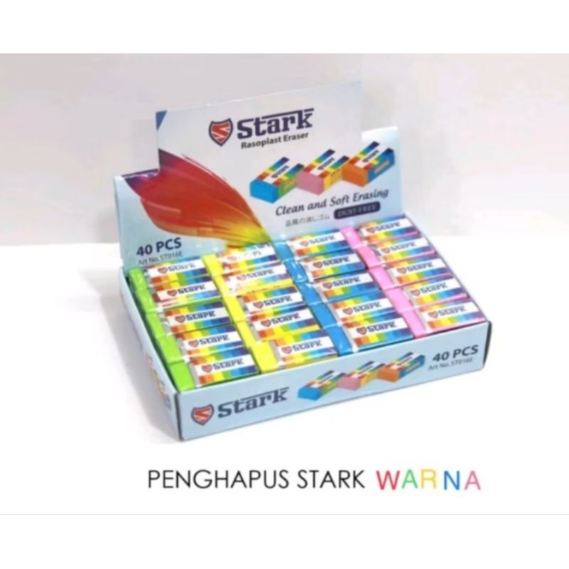 Jual (1 box isi 40pcs) Hapusan stark warna / Hapusan stark hitam ...