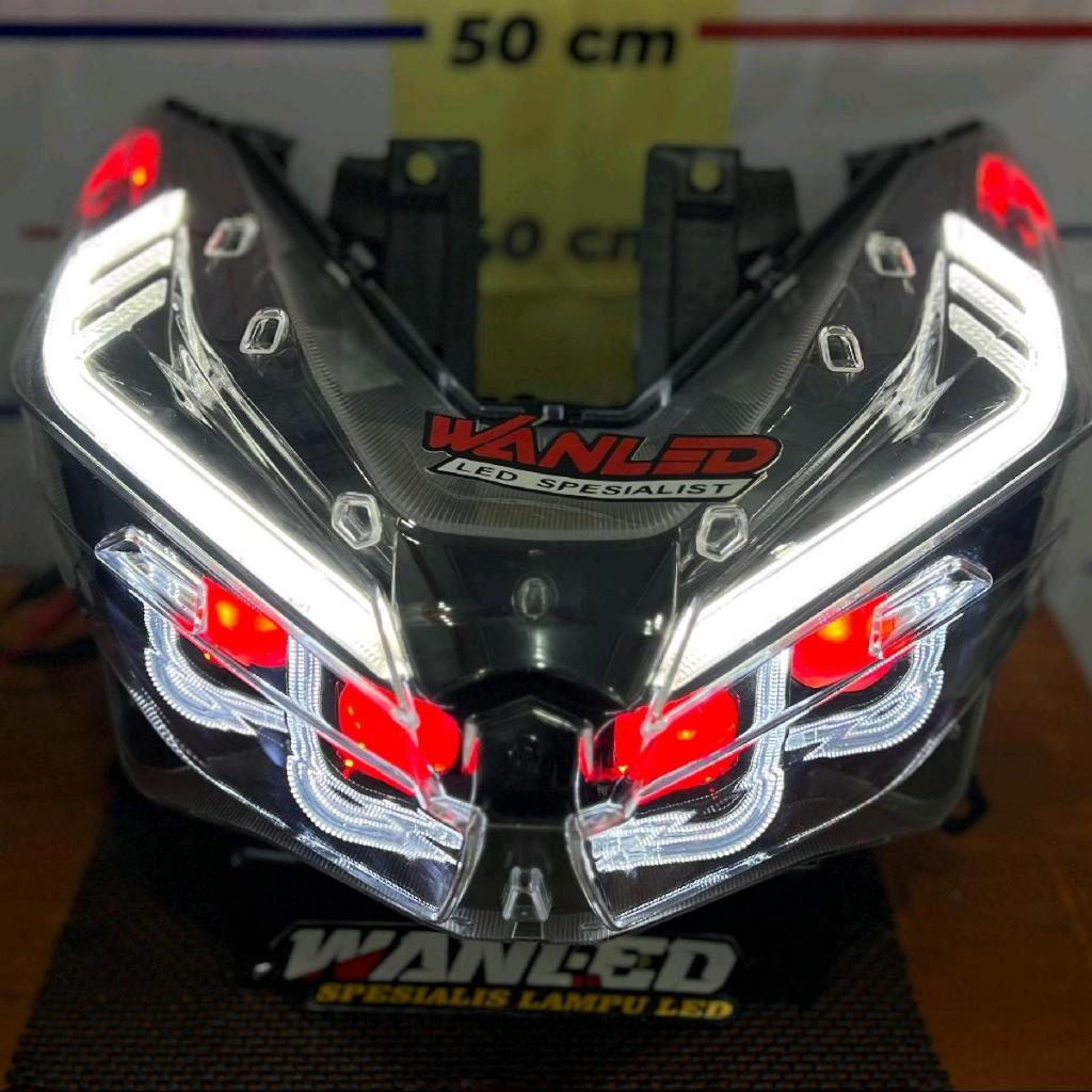Jual FULL SET HEADLAMP VARIO NEW 125/150 AYOTO 4 BI LED MATRIX 90 WATT ...