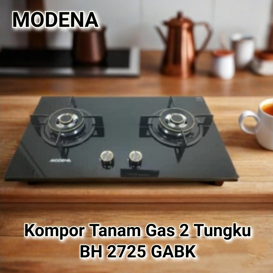 Jual MODENA BH 2725 GABK Kompor Tanam Gas 2 Tungku 70cm Hitam | Shopee ...