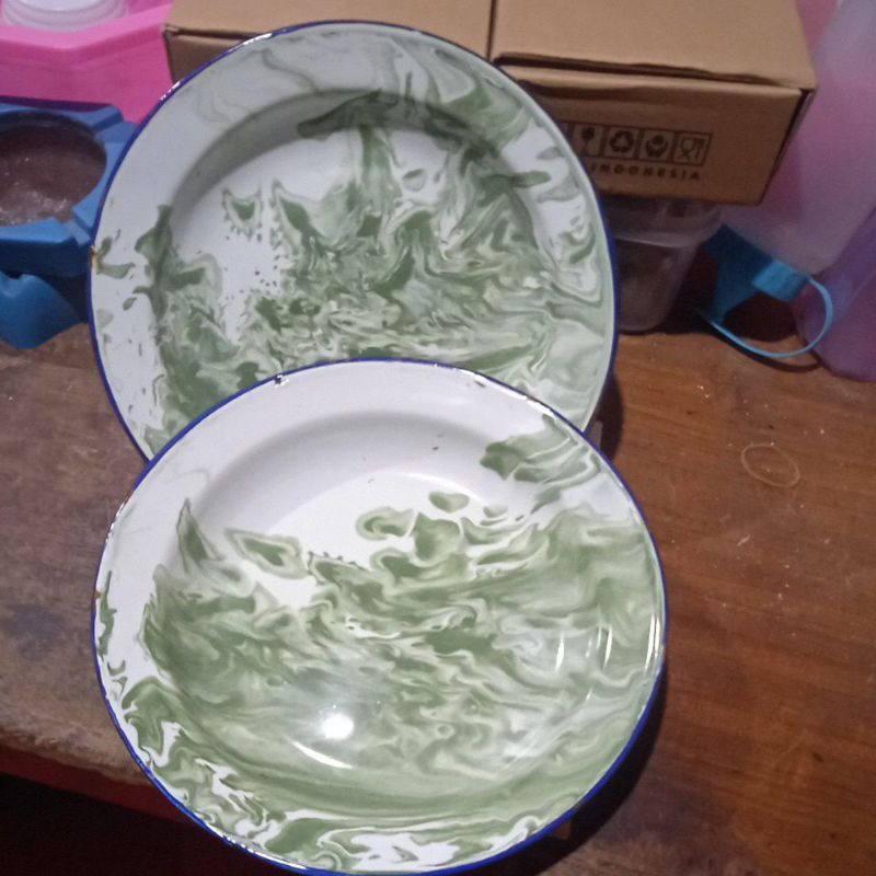 Jual piring seng piring jadul piring batik | Shopee Indonesia