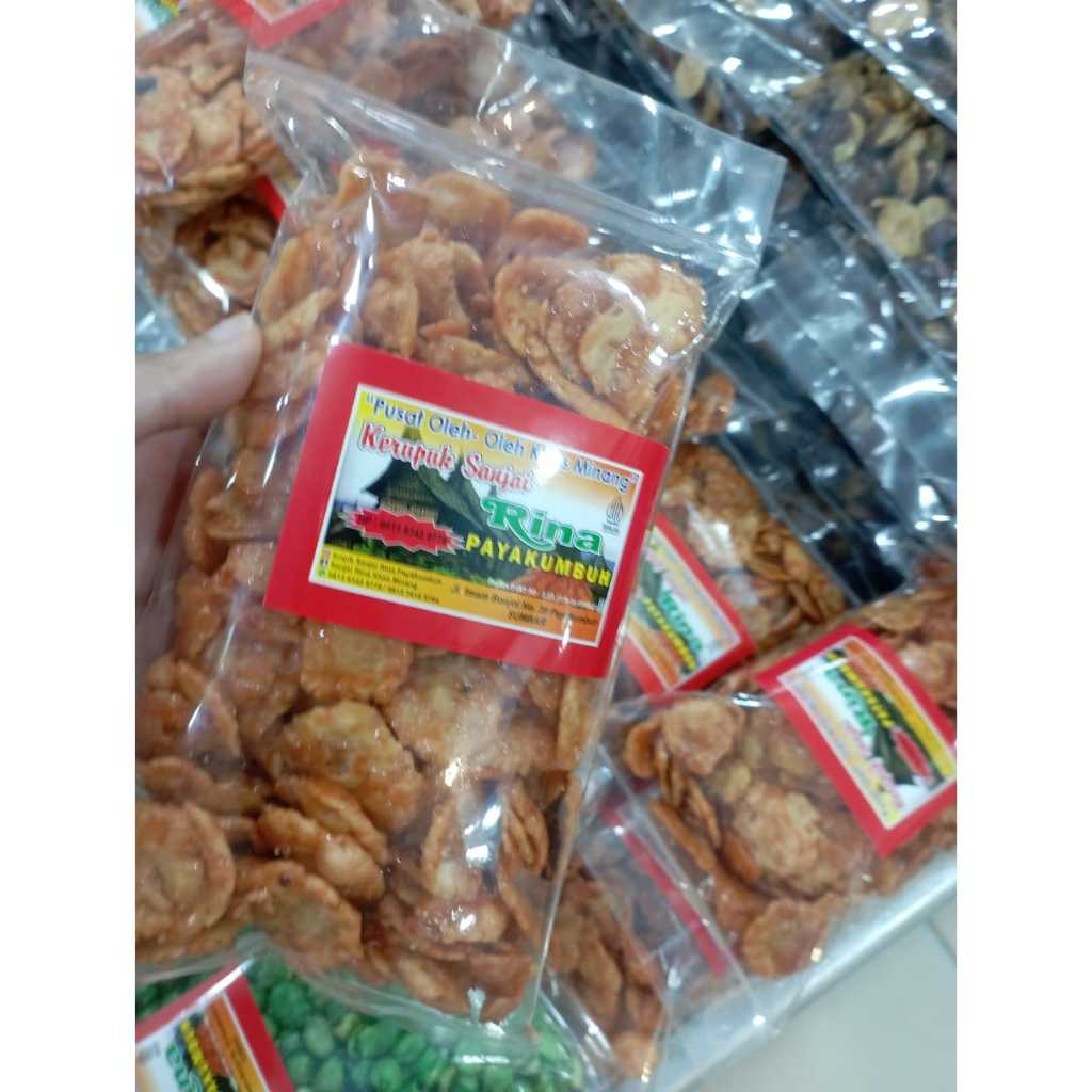 Jual Kuliner Minang Emping baguak Balado Rina Cemilan Makanan Jajanan ...