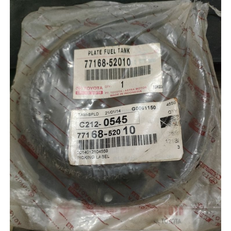Jual Plate Fuel Tank Vent Tube Toyota Vios/Limo,Altis,Wish part ...