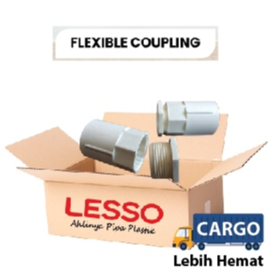 Jual Lesso PVC Conduit Flexible Coupling / Mur Shock / Sambungan Pipa (1 Dus) | Shopee Indonesia