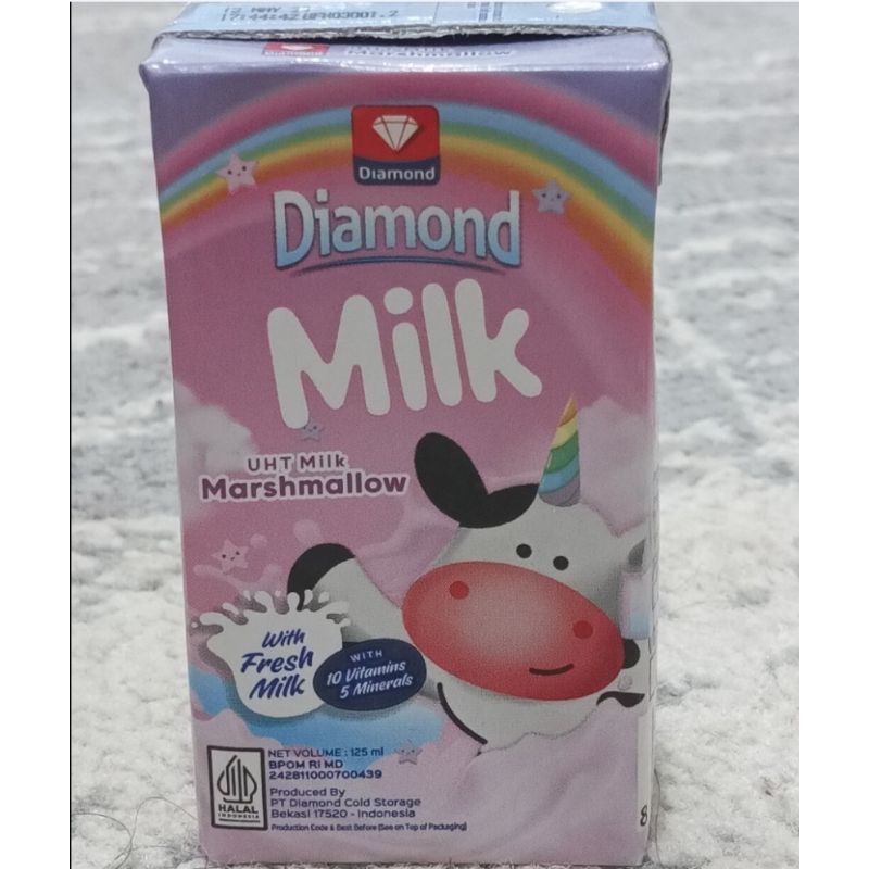 Jual Diamond milk uht marshmallow 125ml | Shopee Indonesia