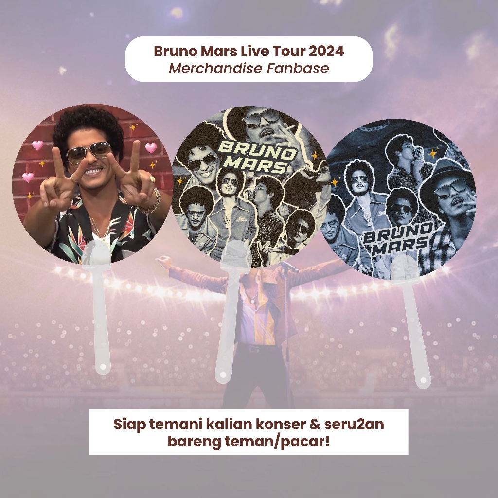 Jual BANDO KIPAS MERCHANDISE BRUNO MARS LIVE TOUR 2024 TERMURAH DAN ...