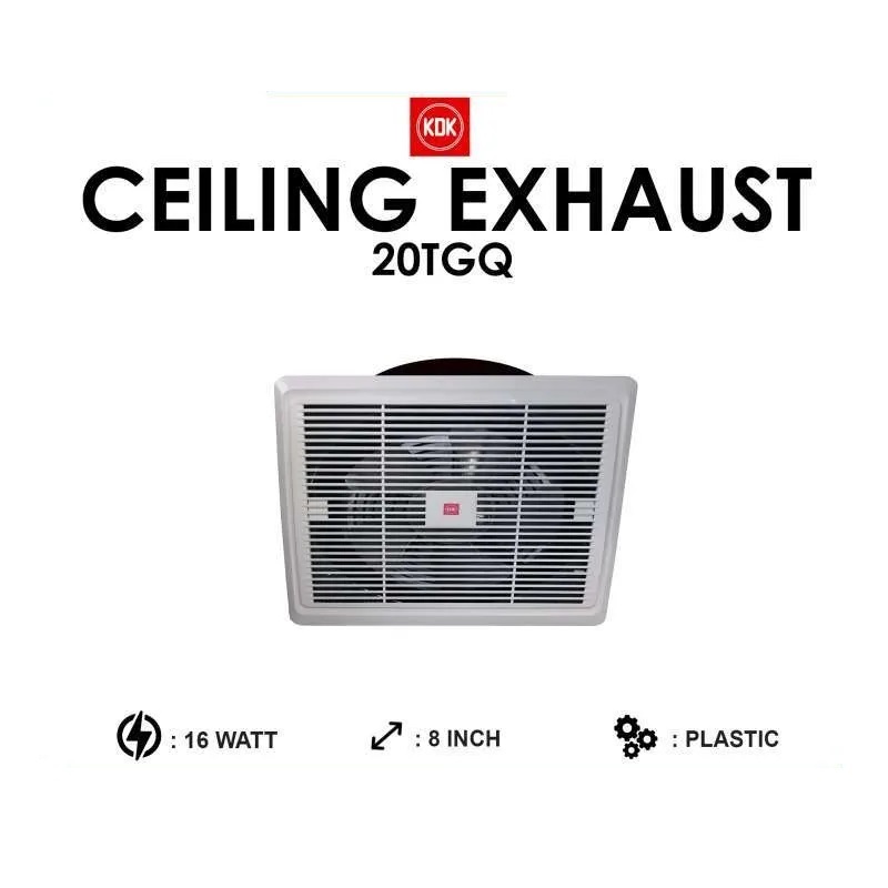 Jual KDK 20TGQ Ceiling Exhaust 8 inch Exhaust Plafon 20TGQ2 | Shopee ...