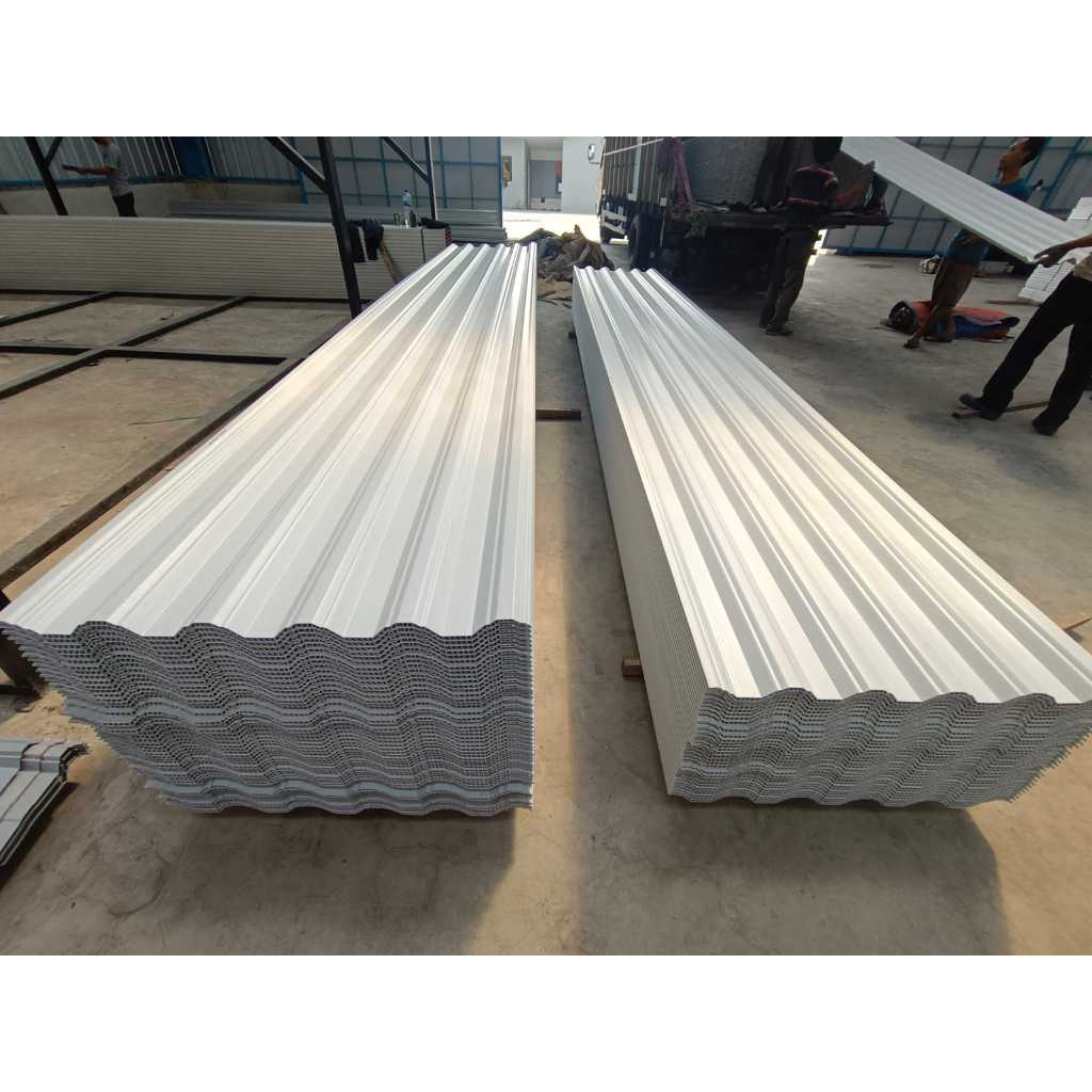 Jual ATAP UPVC DOUBLE LAYER / SPANDEK UPVC 10MM WARNA PUTIH | Shopee ...